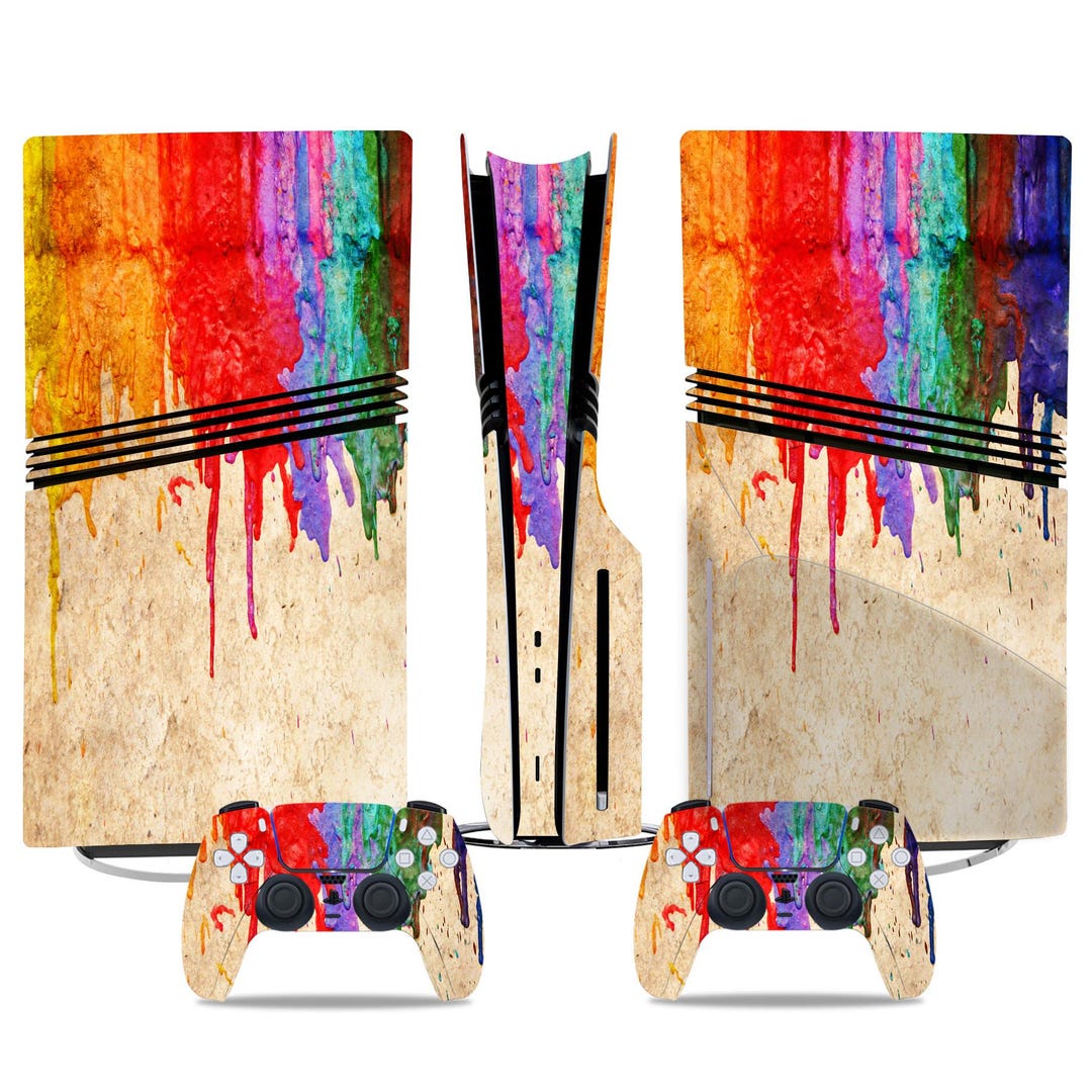 Watercolor Drip Art PS5 Skin – Vinyl Console & Controller Decal - Etsy