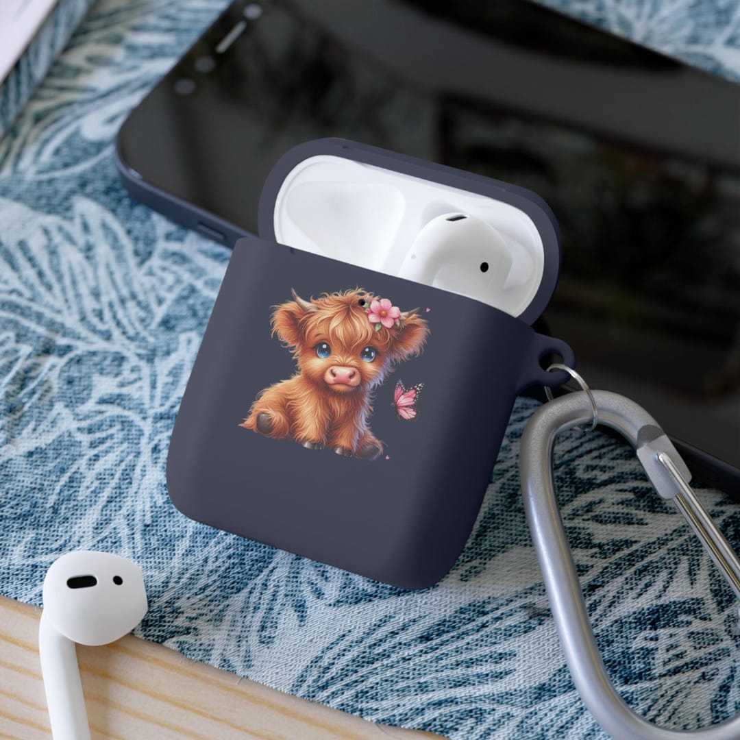 Baby Highland Cow Airpods / Airpods Pro Case • Custom Airpods Case ...