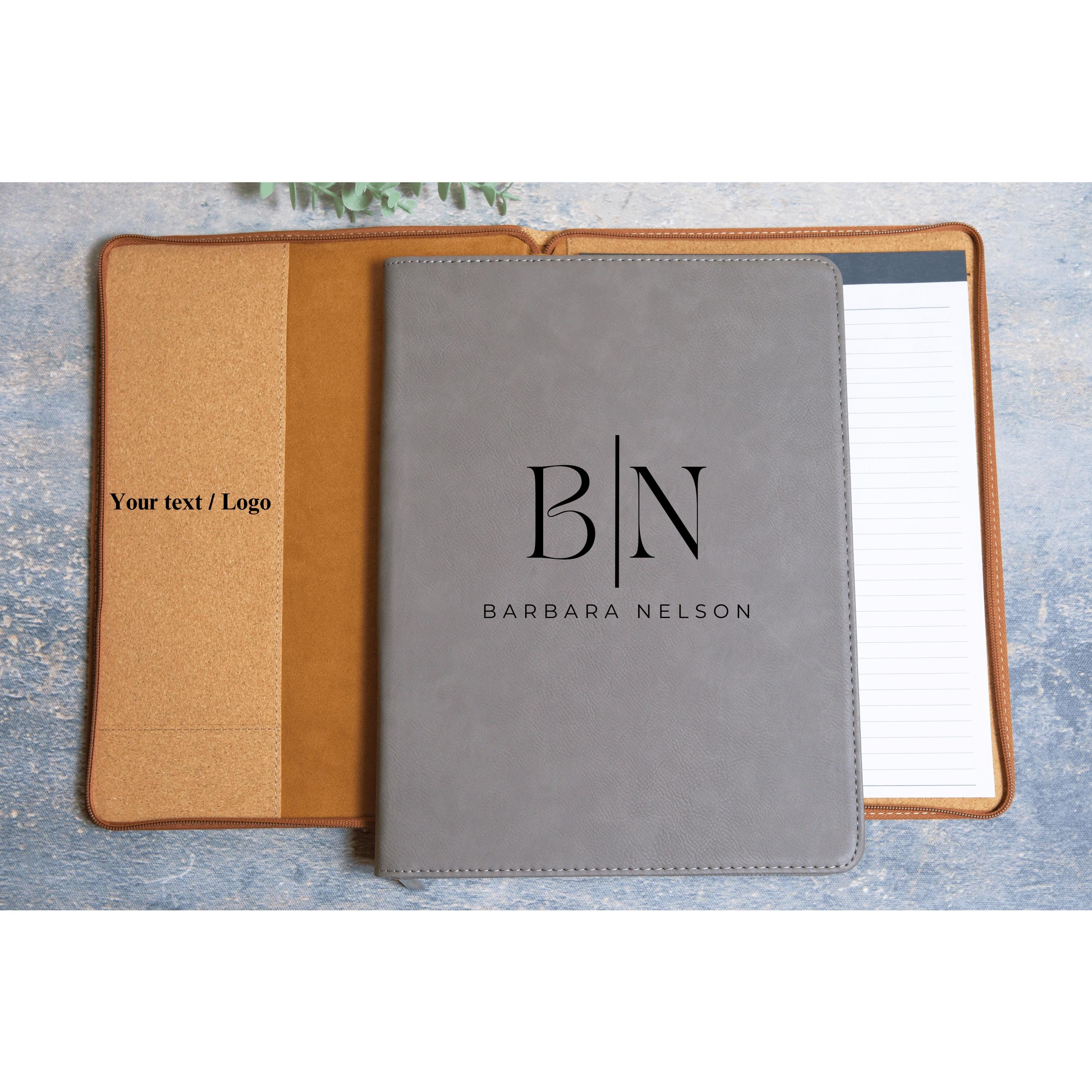 Customized Leather Portfolio, Zipper Portfolio, Custom Leather ...