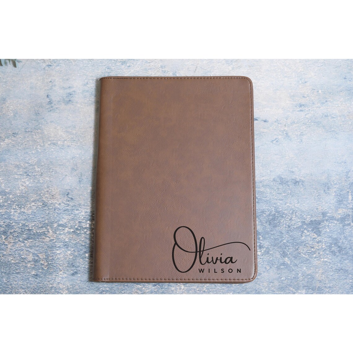 Customized Leather Portfolio, Zipper Portfolio, Custom Leather ...