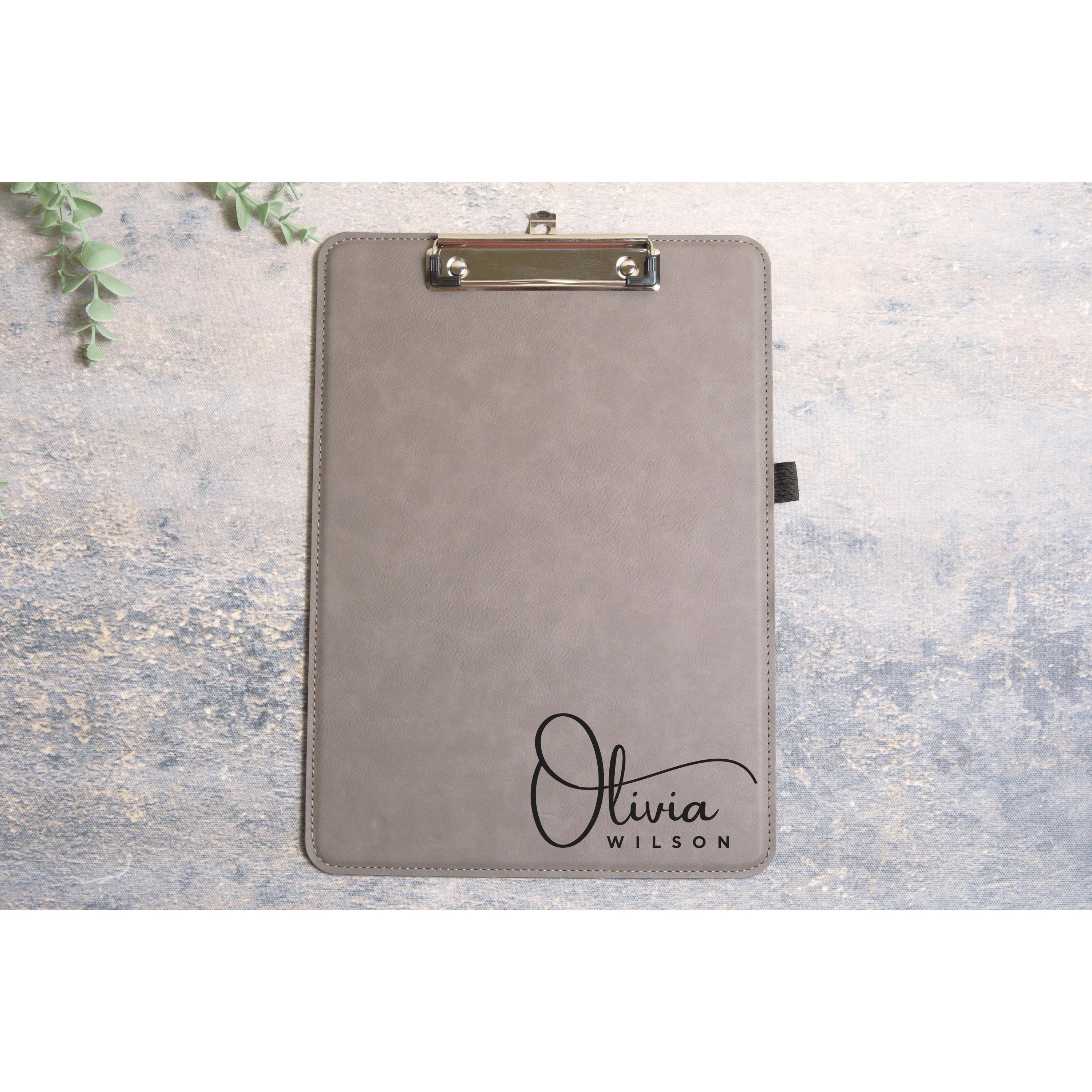 Personalized Leather Clipboard, Custom Leather Clipboard, Engraved ...