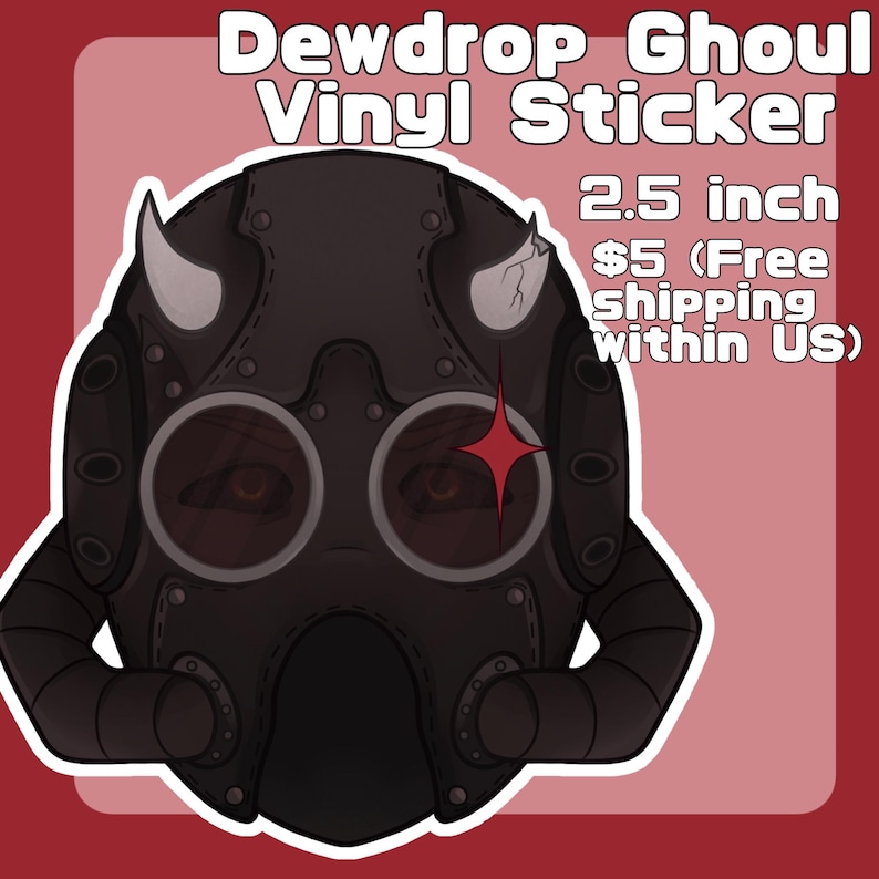 Ghost Band Nameless Ghoul Helmet Vinyl Stickers (dewdrop Ghoul) - Etsy