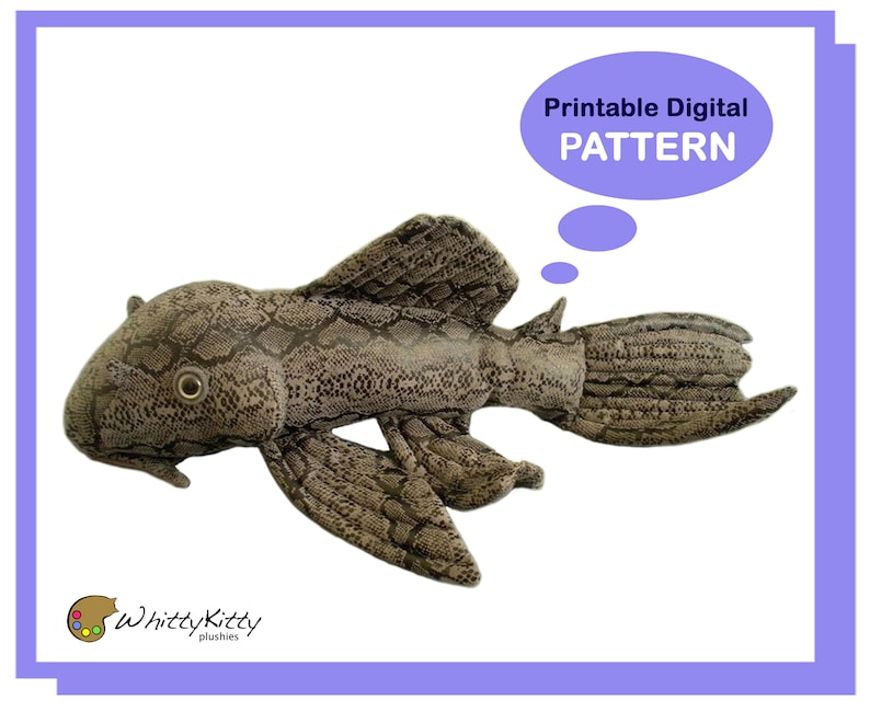 PATTERN - Pleco Plush - Etsy