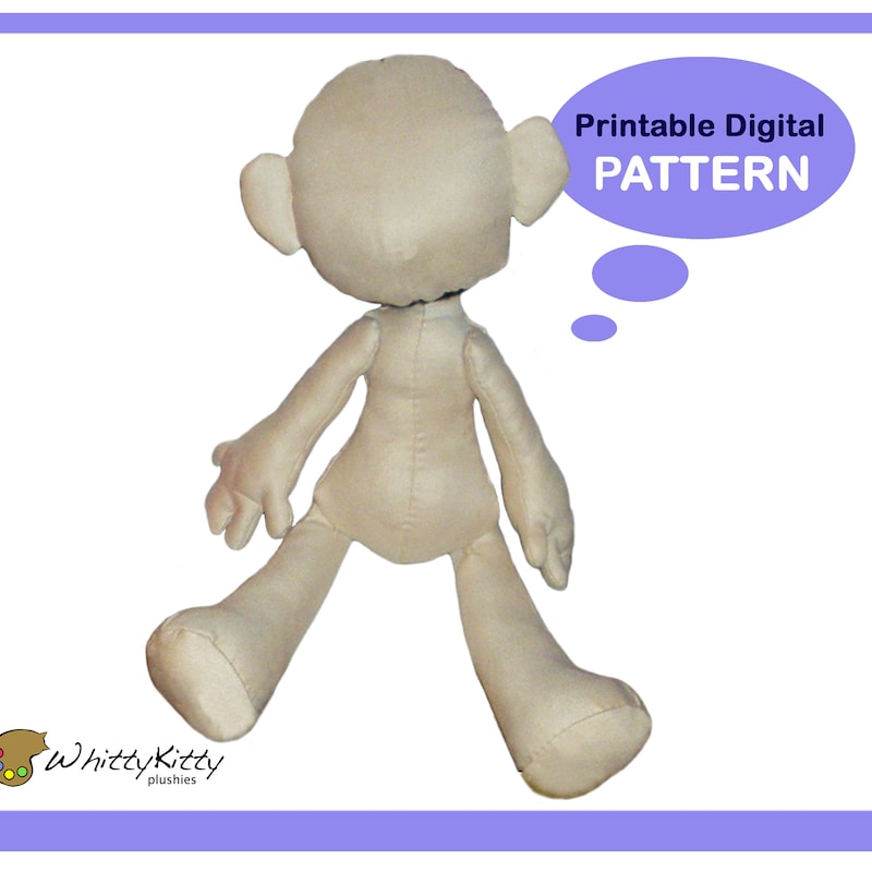Plush Doll Pattern - Etsy