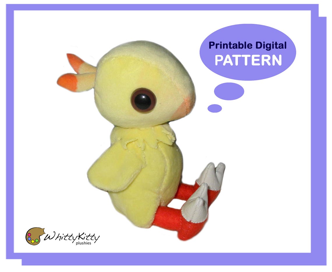 PATTERN - Baby Chick Plushie - Etsy
