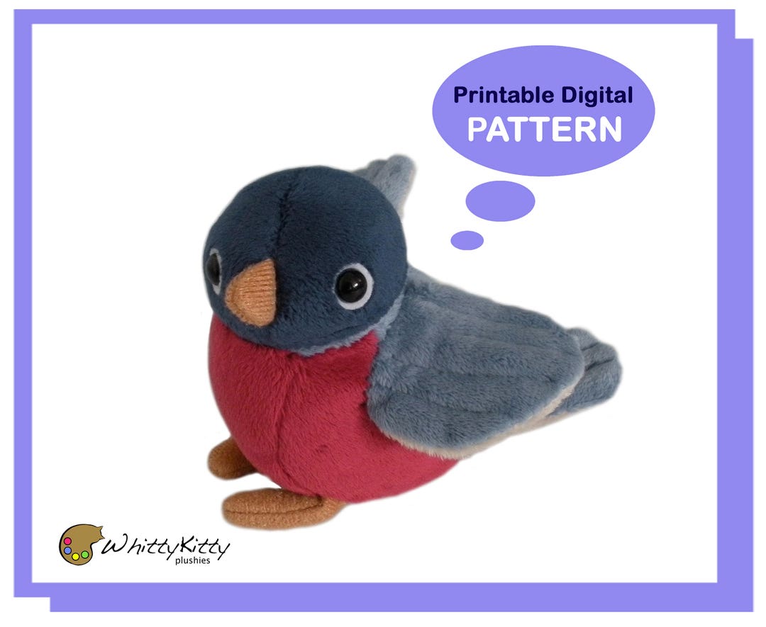 PATTERN - Dinky Bird Plushie - Etsy