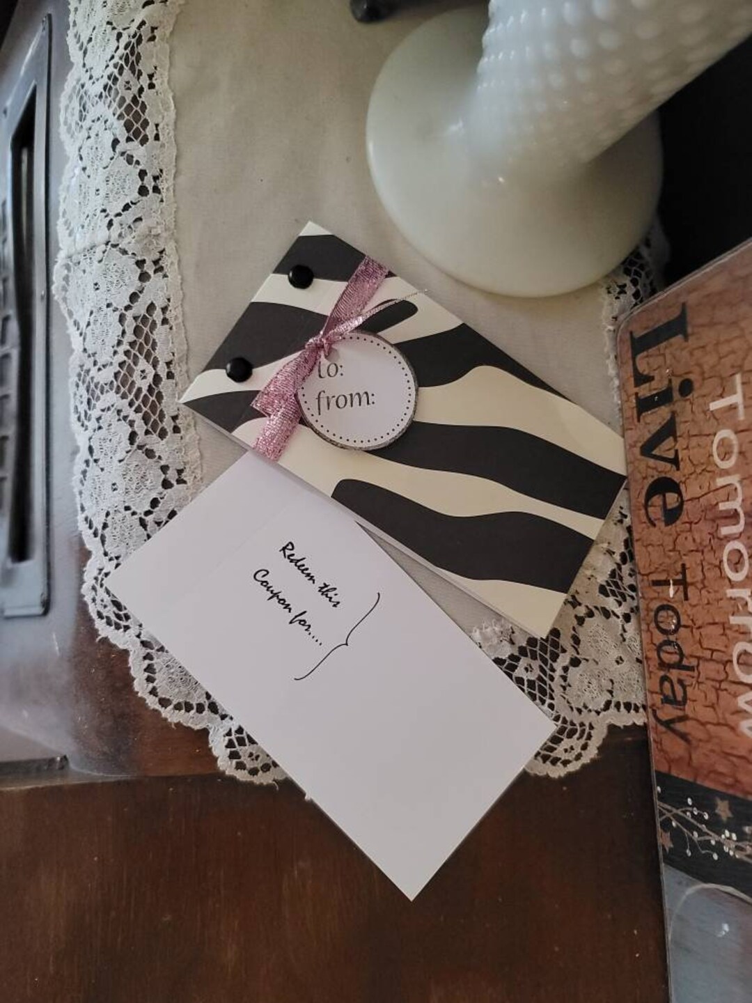 Personalized Zebra Print Coupon Book – Gift for Her - Etsy