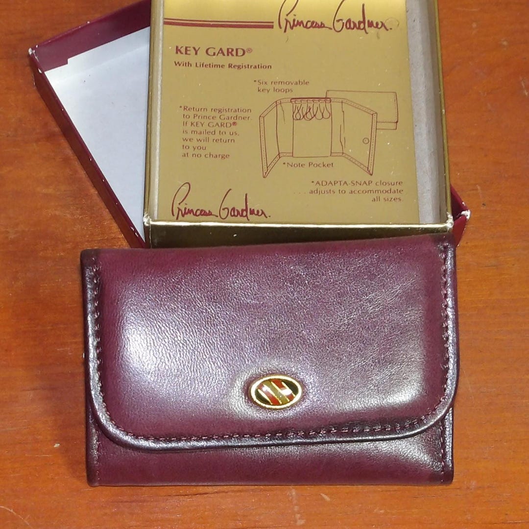 Vintage Lady Gardner Key Gard in Original Box – 1980s Burgundy Leather ...