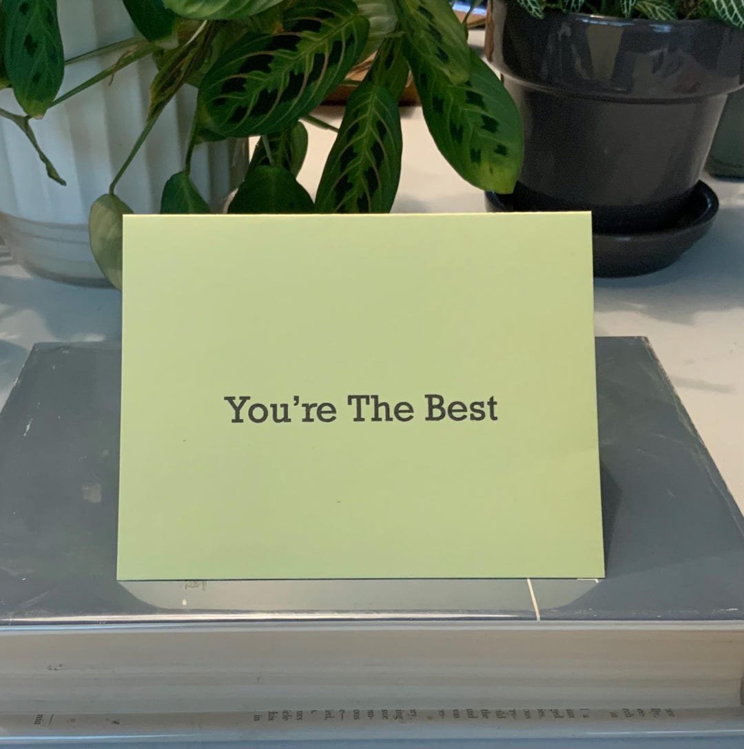 You're the Best Greeting Card 4.25x5.5 Inches - Etsy