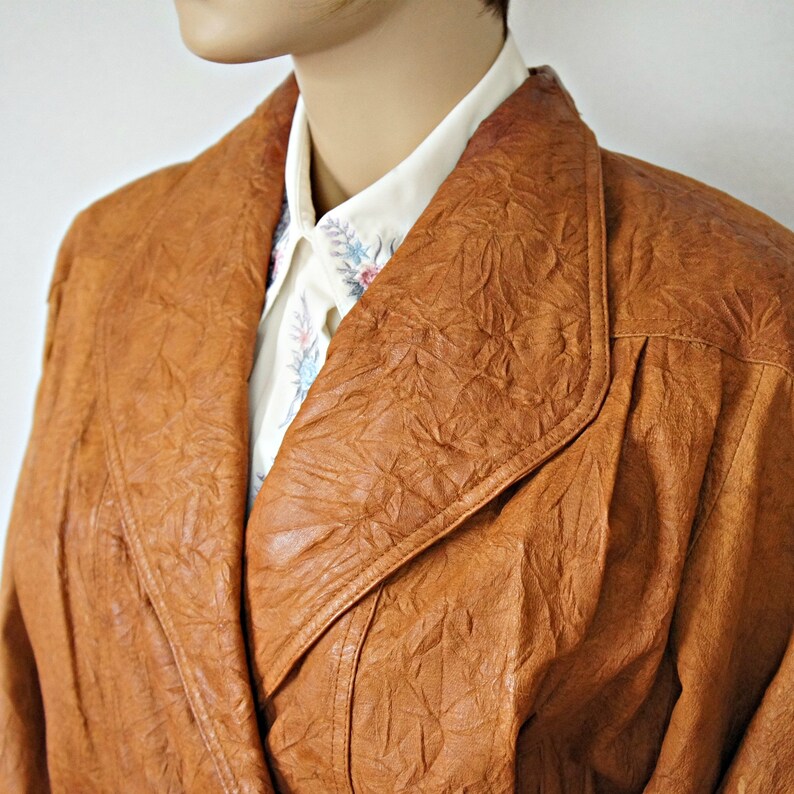 Vintage Leather Jacket 1980's Bomber Style Butterscotch | Etsy