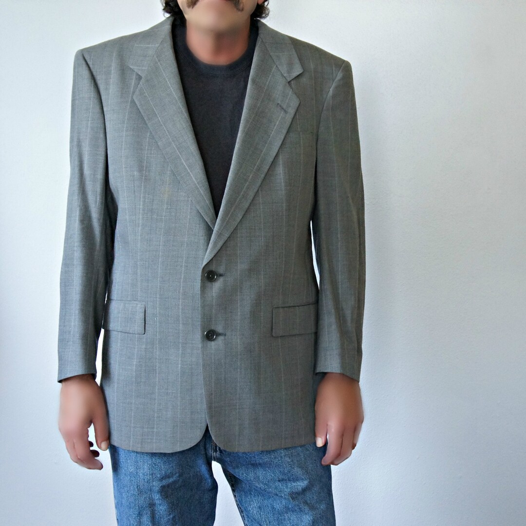 Vintage Christian Dior Jacket Men's Sport Suit Gray Dior Size 42R - Etsy