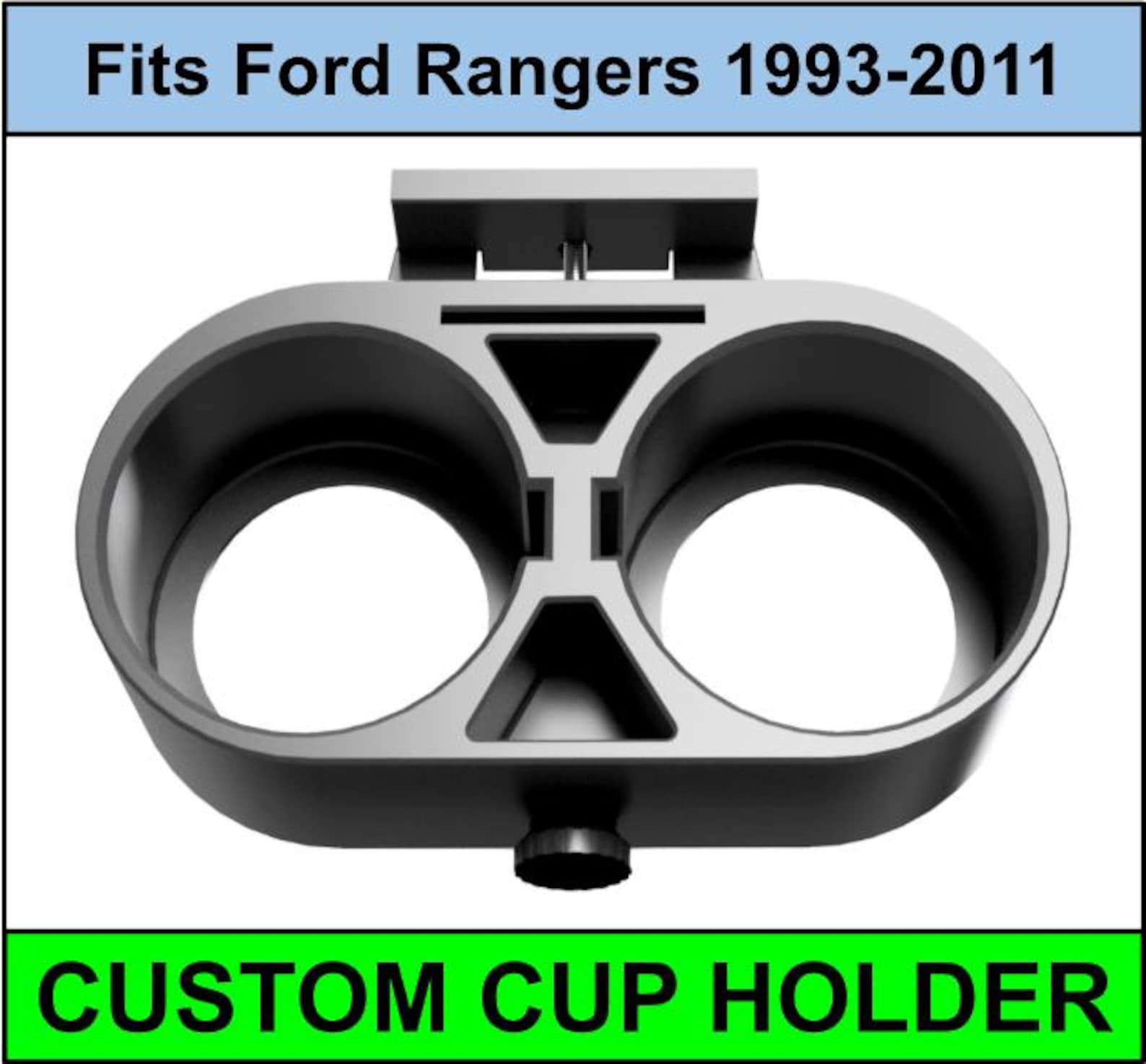 1998-2011 Ford Ranger Cup Holder Front Seat (3D Printed) - 60/40 Bench ...