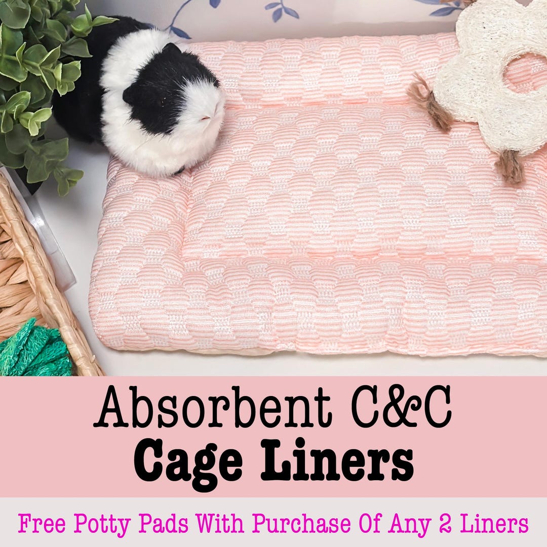 Custom Fleece Cage Liner for Guinea Pigs – Absorbent-washable Bedding ...