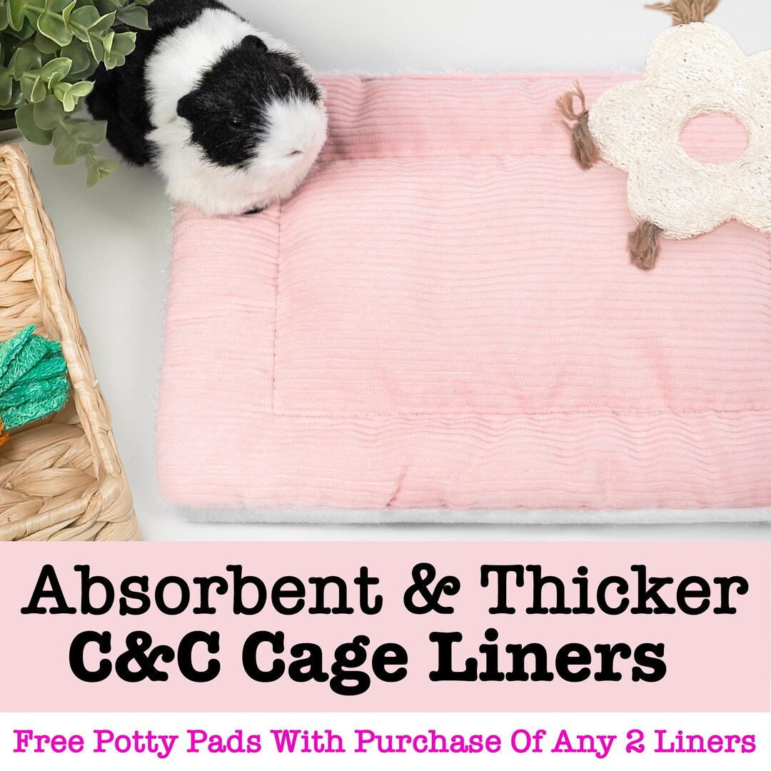 Guinea Pig Cage Liner, Fleece Cage Liner, Washable Reversible Guinea ...