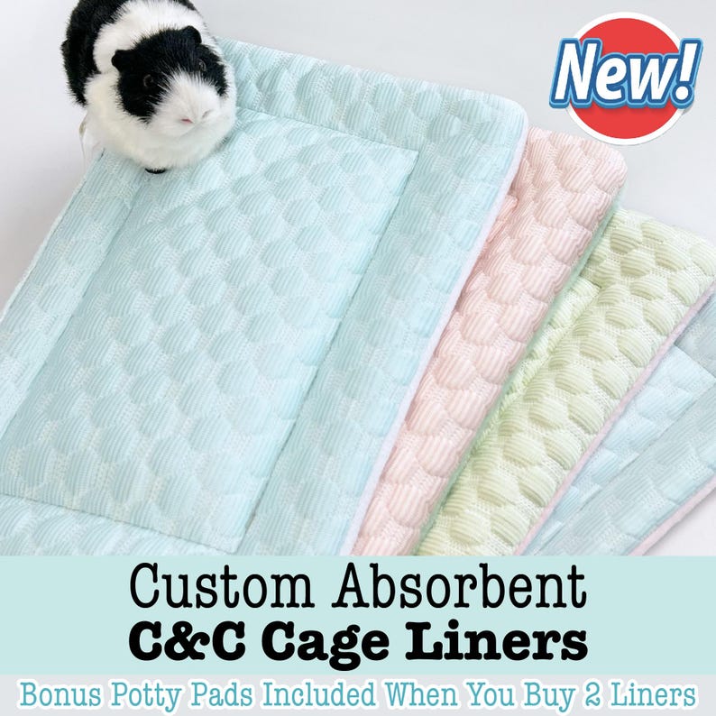 Guinea Pig Fleece Cage Liner | Custom Washable Midwest and C&C Liner ...