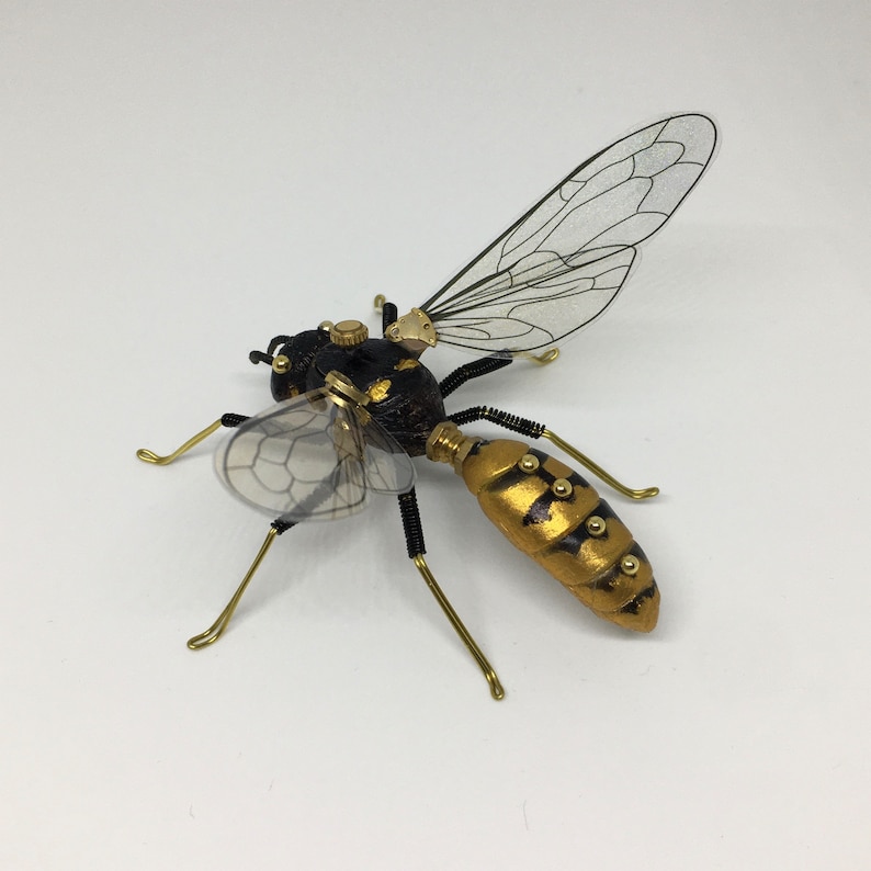 Steampunk Clockwork Wasp - Original Curiosities Mini Insect Entomology ...