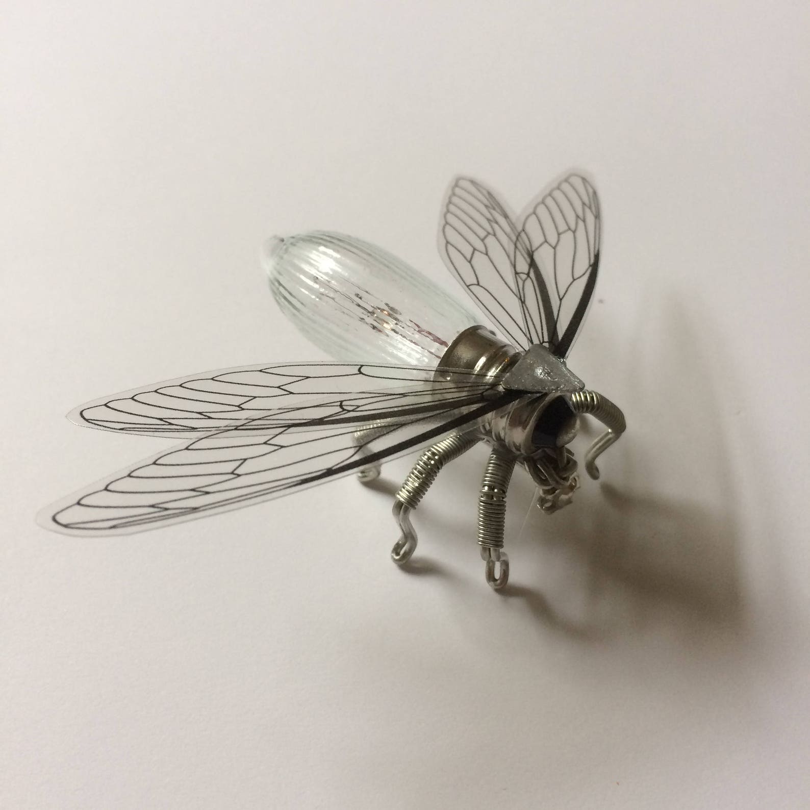 Steampunk Brooch Small Insect Fly Bulb Brooch Unique | Etsy