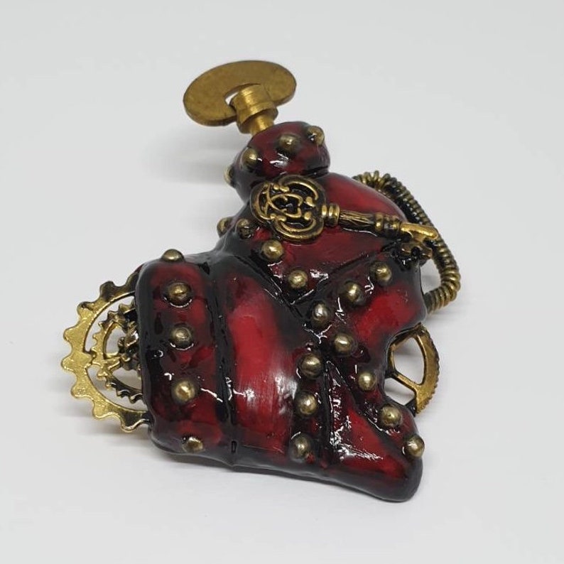 Wizard of Oz If I Only Had A Red Heart Steampunk Clockwork Brooch ...