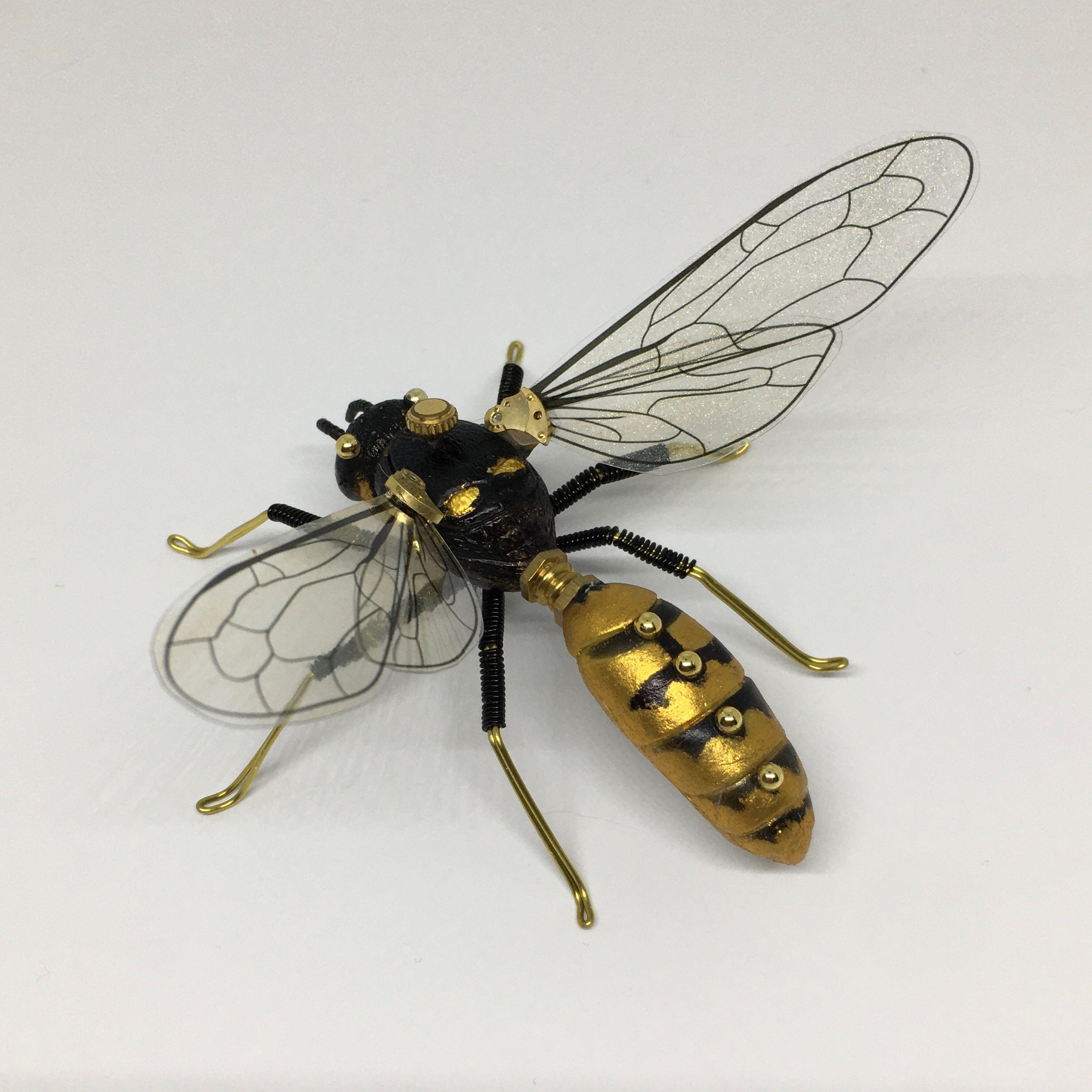 Steampunk Clockwork Wasp - Original Curiosities Mini Insect Entomology ...
