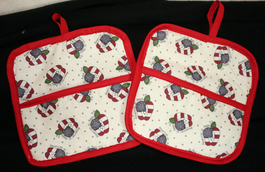 Hot Pad Pair With Hand Pockets - Etsy