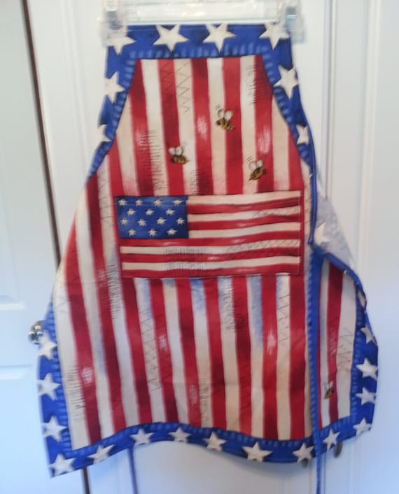 Apron Patriotic Flag Theme | Etsy