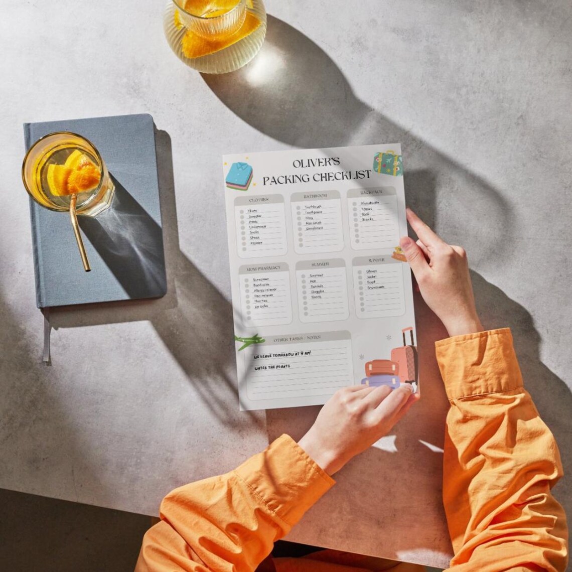 Kid's Packing List | Editable & Printable Checklist | Packing List ...