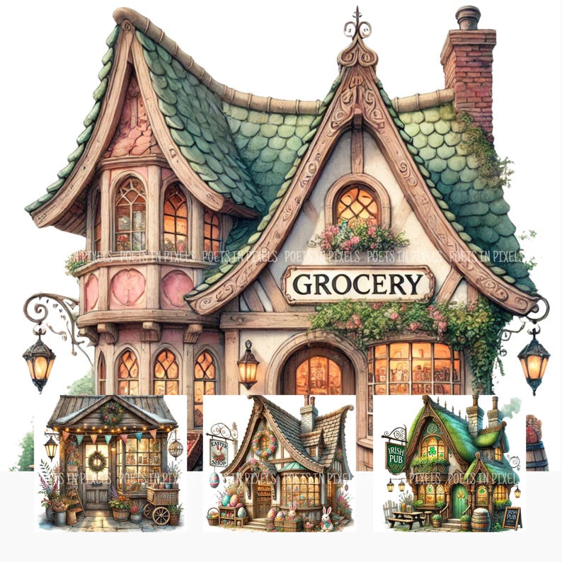 Storybook Shops: A Watercolor Journey Through Charming, Whimsical ...