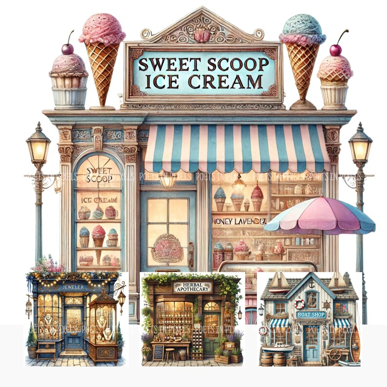 Storybook Shops: A Watercolor Journey Through Charming, Whimsical ...