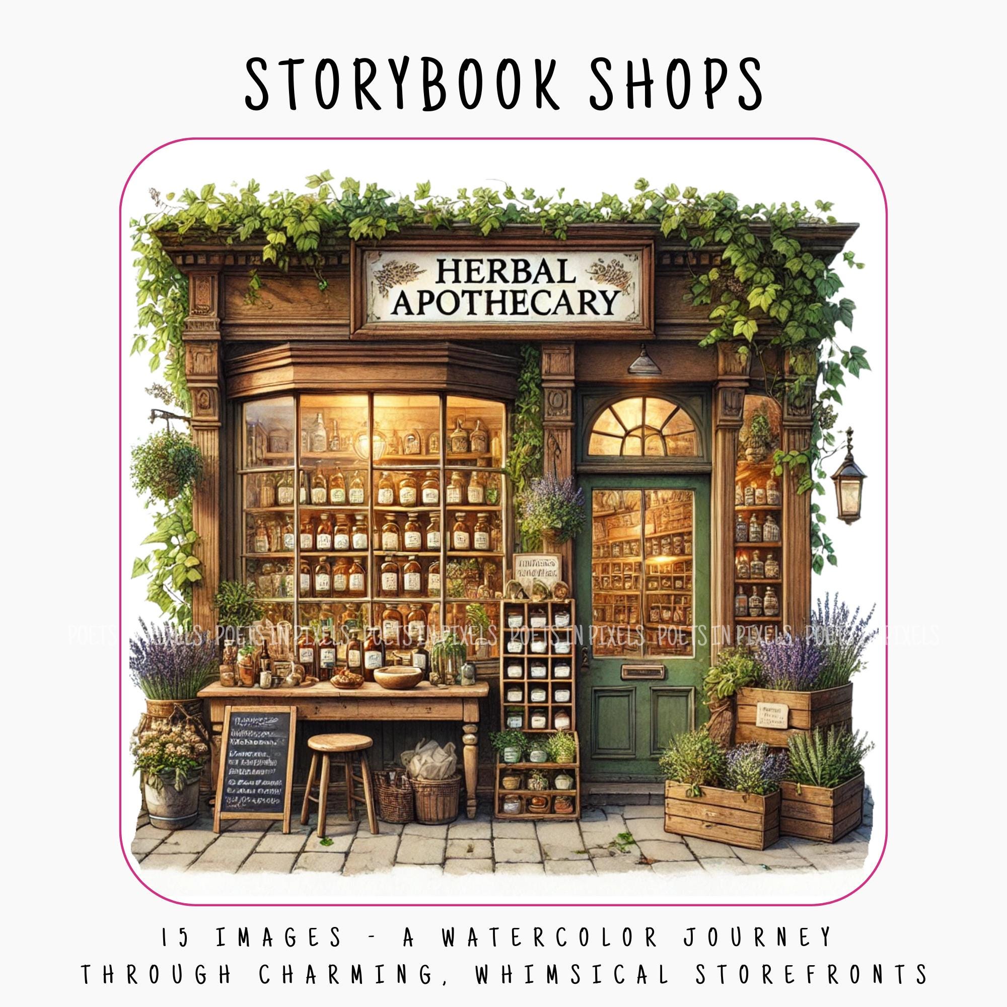 Storybook Shops: A Watercolor Journey Through Charming, Whimsical ...