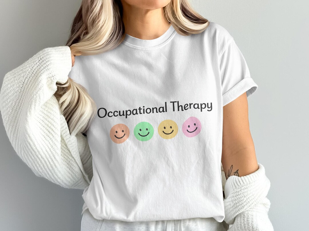 Occupational Therapy T-shirt | OT Smiley Face Tee | Pediatric OT Gift ...