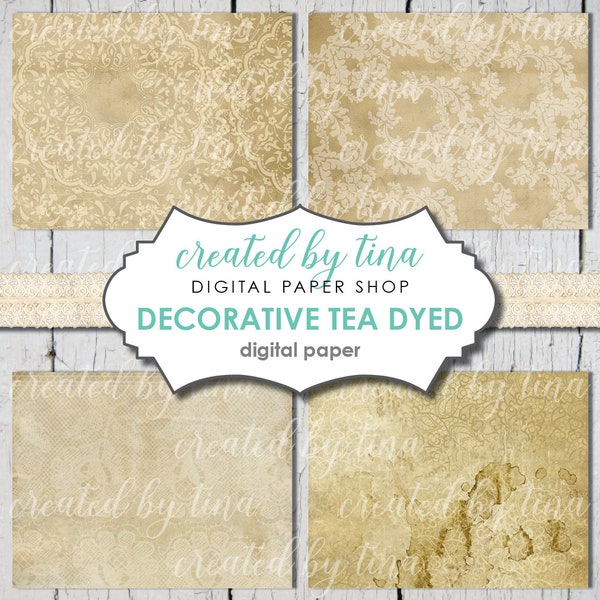 Tea Dyed Paper - Etsy