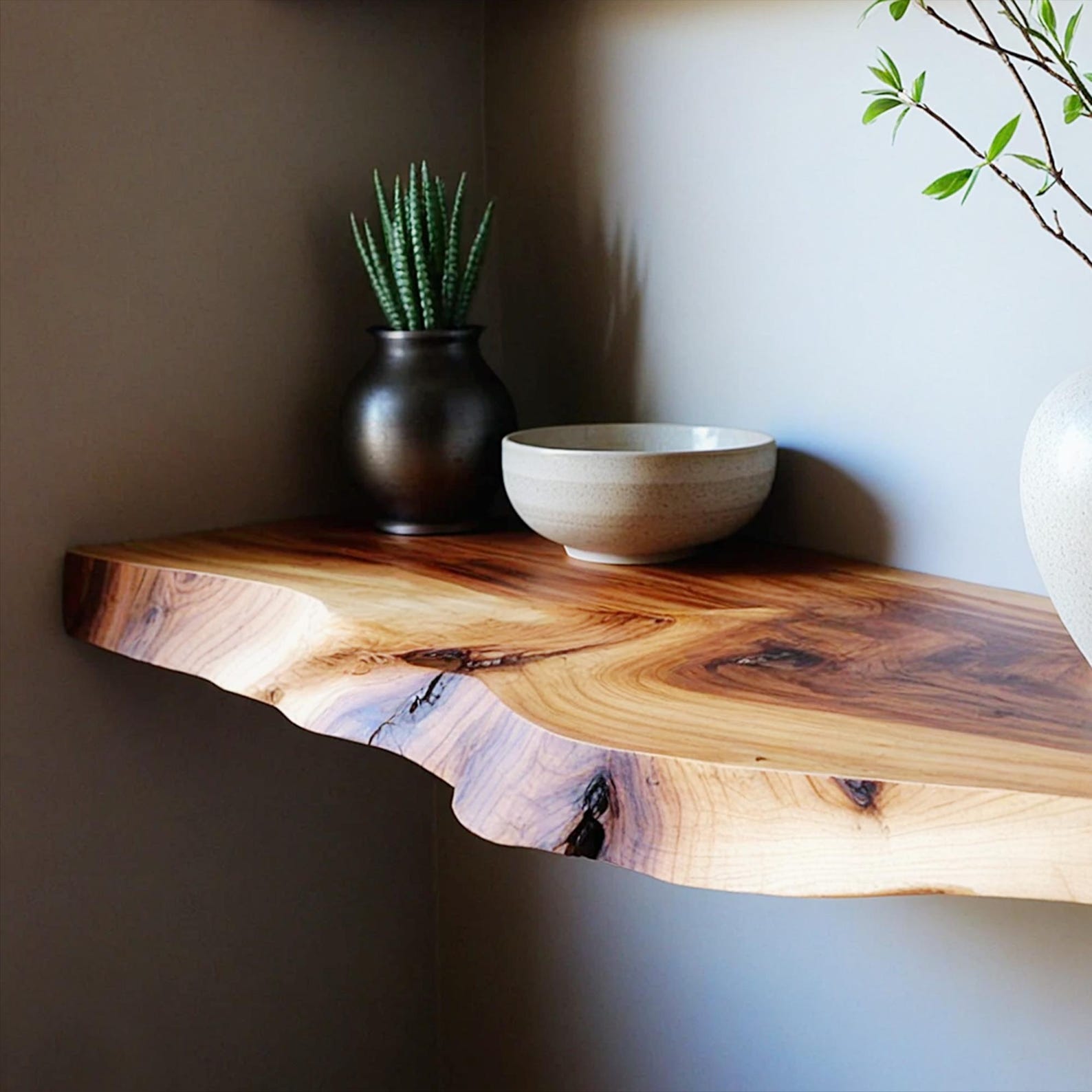 Wooden Display Shelves, Wooden Christmas Gift Shelves, Floating Wooden ...