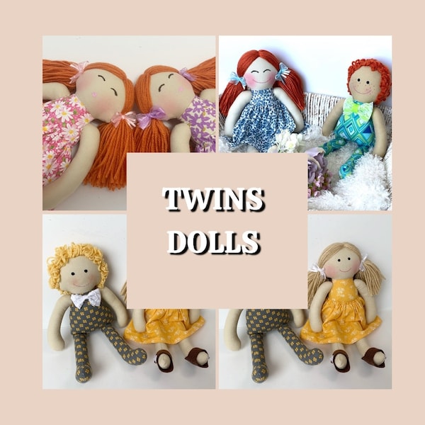 Twin Dolls - Etsy