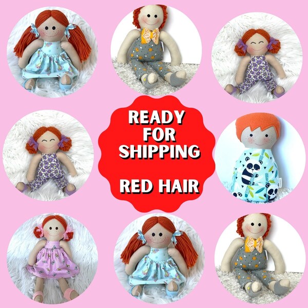 Red Hair Dolls - Etsy