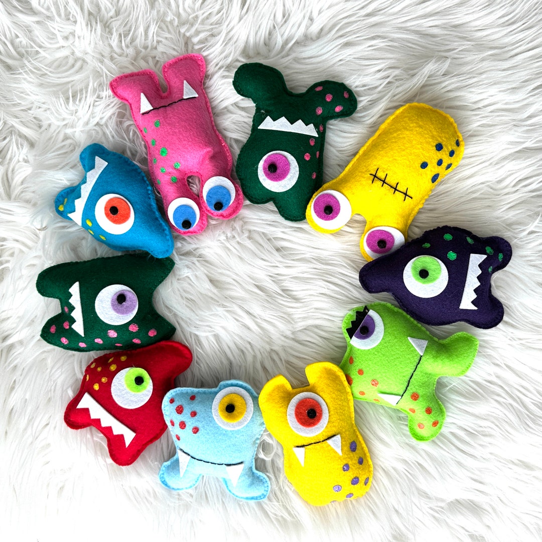 SET OF 10 MONSTERS Adopt a Monster Party Favors - Etsy