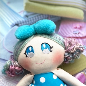 Anime Dolls Limited Edition Blue Hair Doll Rainbown - Etsy