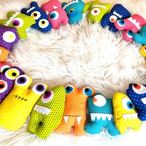 Felt Monster Party Favors: Handmade Textile Monsters - Etsy