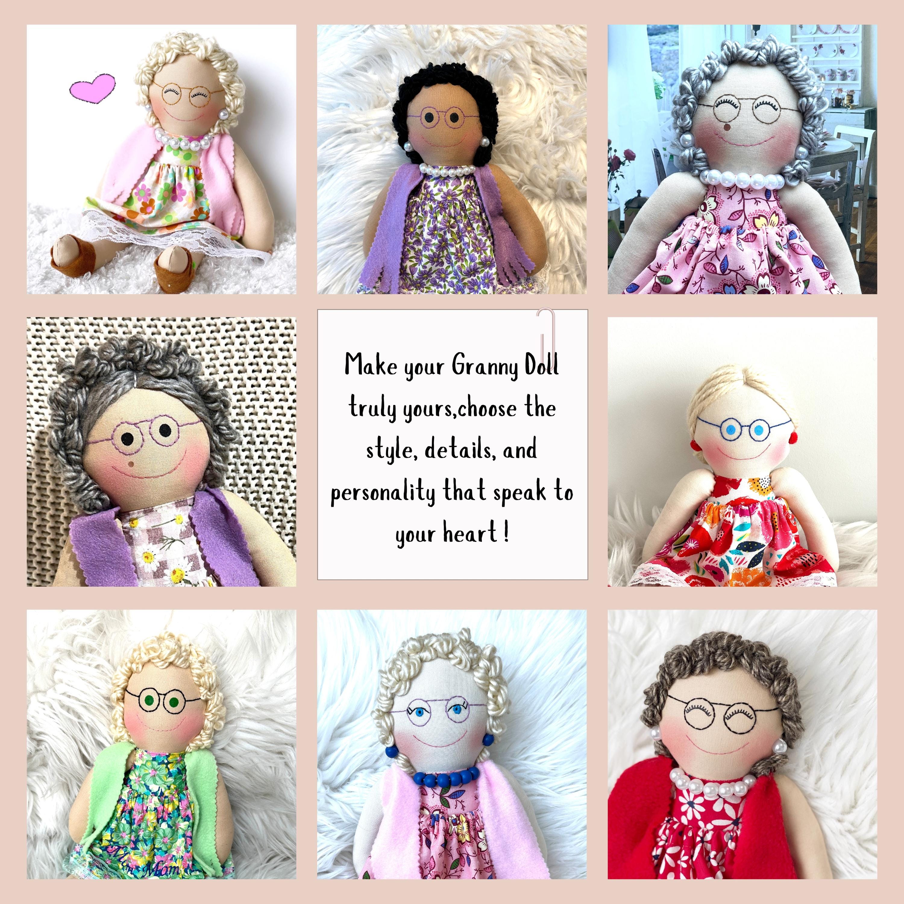 Handmade Granny Doll – Vintage Style Keepsake Gift - Etsy