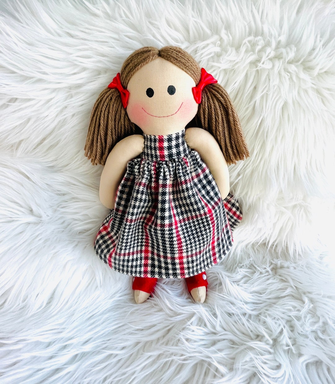 Personalized Baby Doll, Embroidered My First Brunette Baby Doll for ...