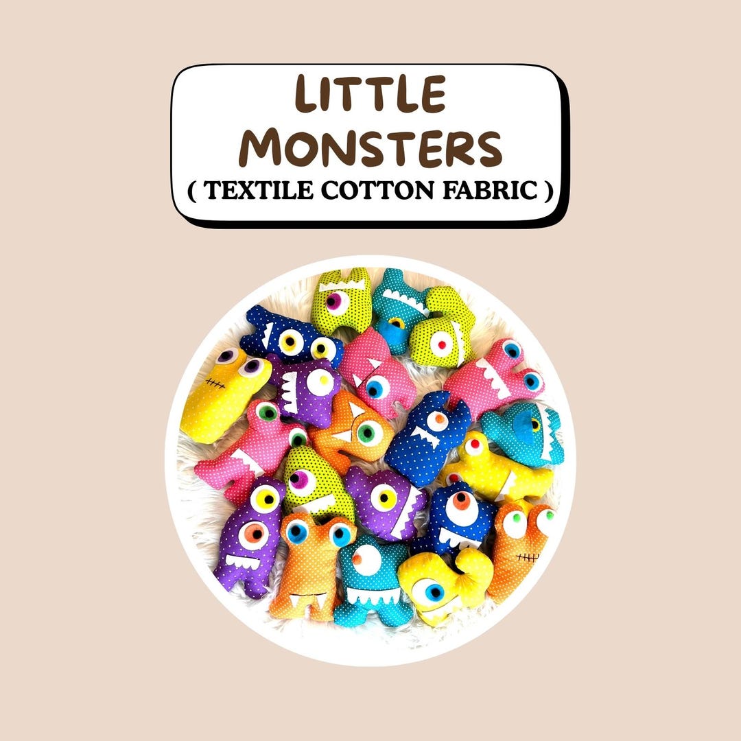 Felt Monster Party Favors: Handmade Textile Monsters - Etsy