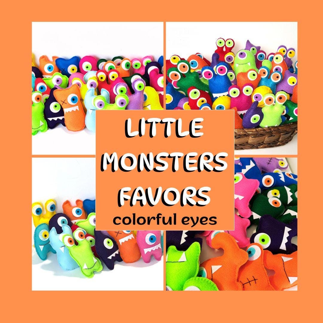 ADOPT A MONSTER Celebrations, Party Favors , Felt Monsters Favors ...