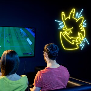 Anime Neon Sign | LED Neon Light Sign | Game Room Decor | Anime Art ...