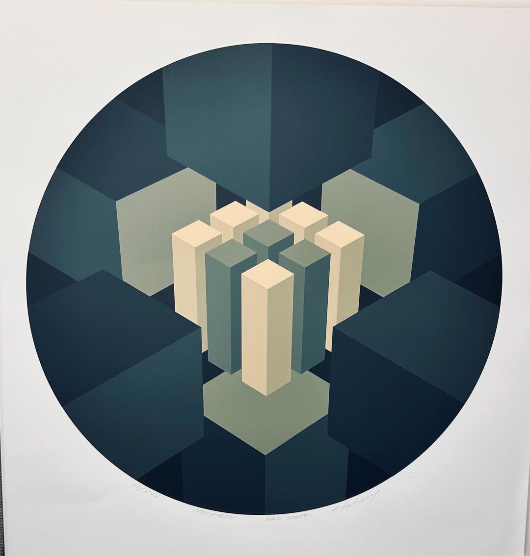 No 370 Artist: Brian Halsey Novation 3rd State 6/30 Silk Screen on ...