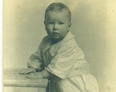 Intent Baby Boy Standing With Chair Button Boots Puffy Pants - Etsy