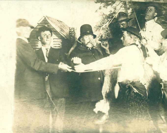 Keystone Cop With Cowboys Hats Chaps Fun Studio Portrain Men - Etsy