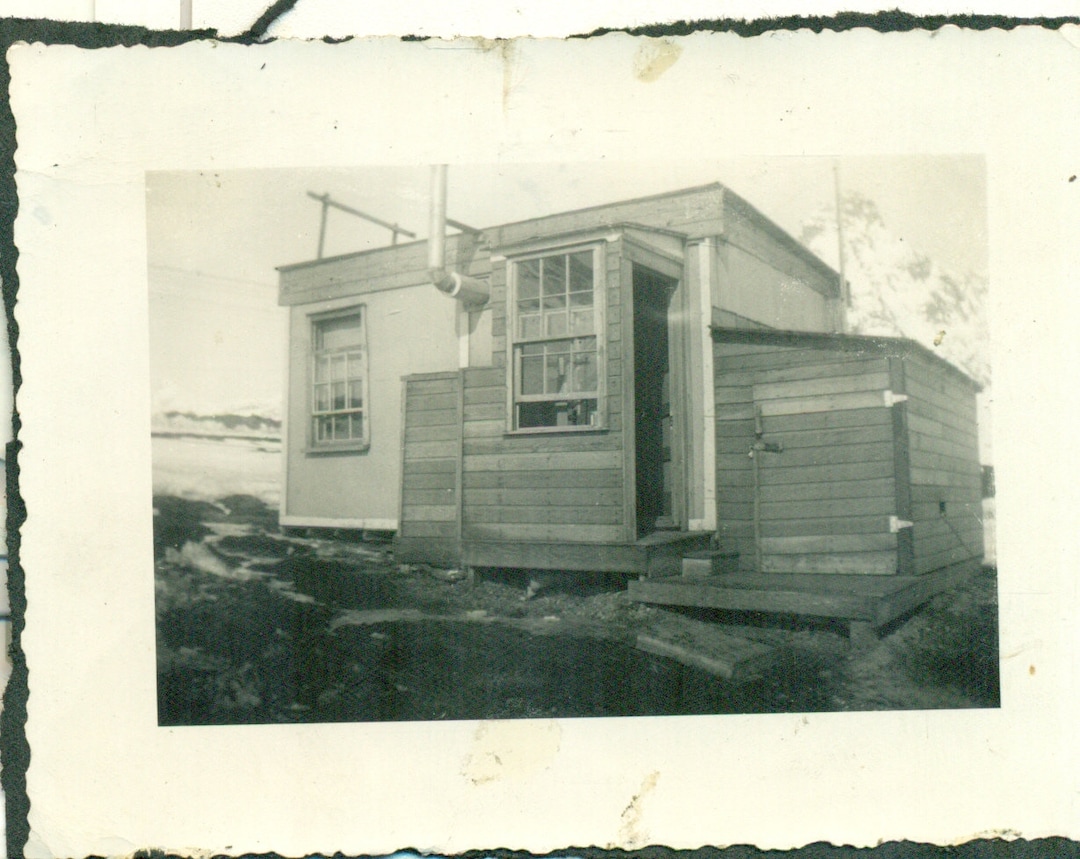 Alaska WW2 Army Base Building Shack Wood Stove Pipe Window Box 1940s ...