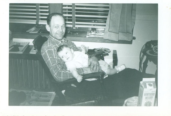 1940s Tired Dad Holding Baby Rocking Chair Milk Carton - Etsy