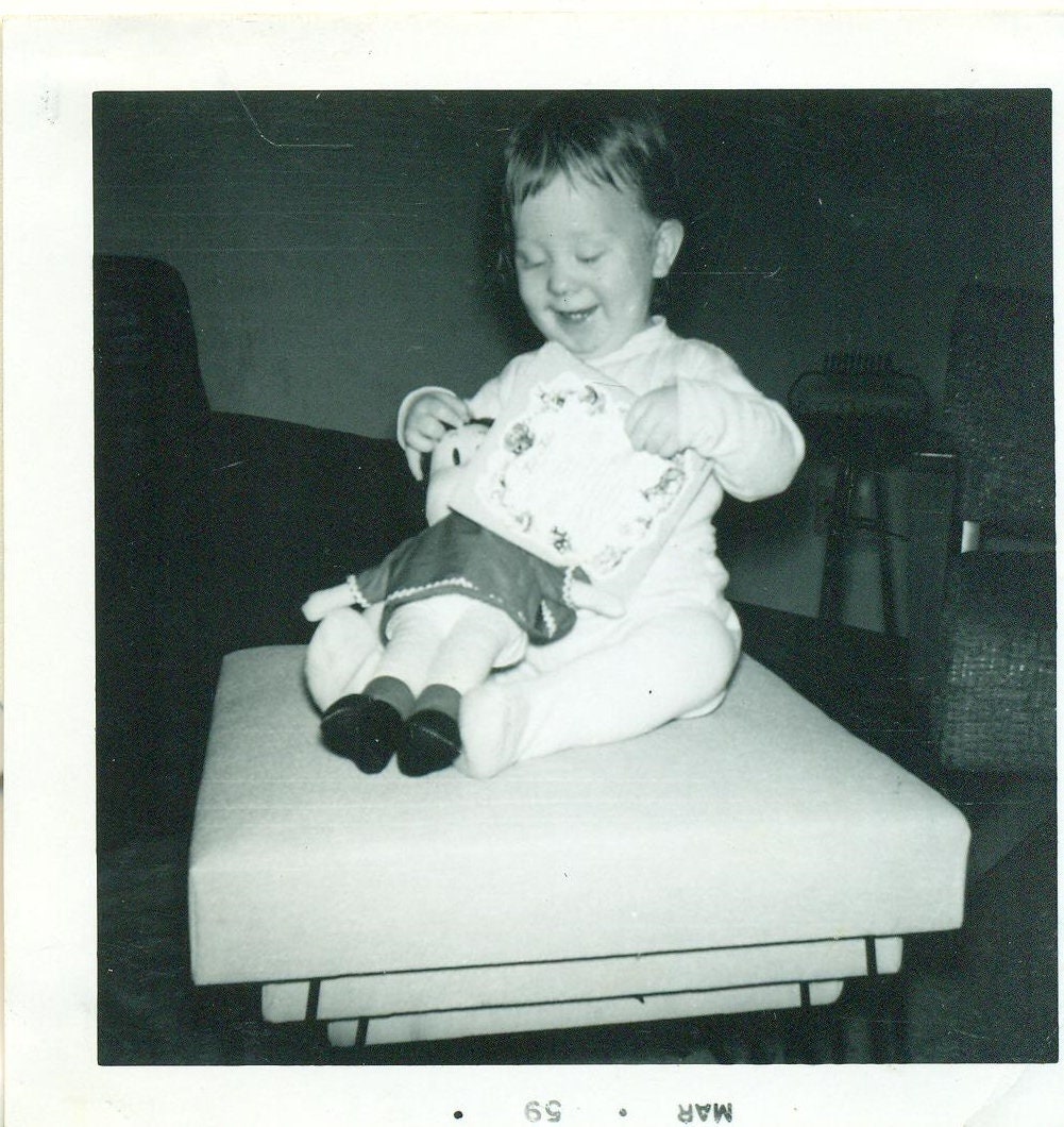1959 Toddler Girl Little Golden Book Doll Baby Happy Smile 50s Vintage ...