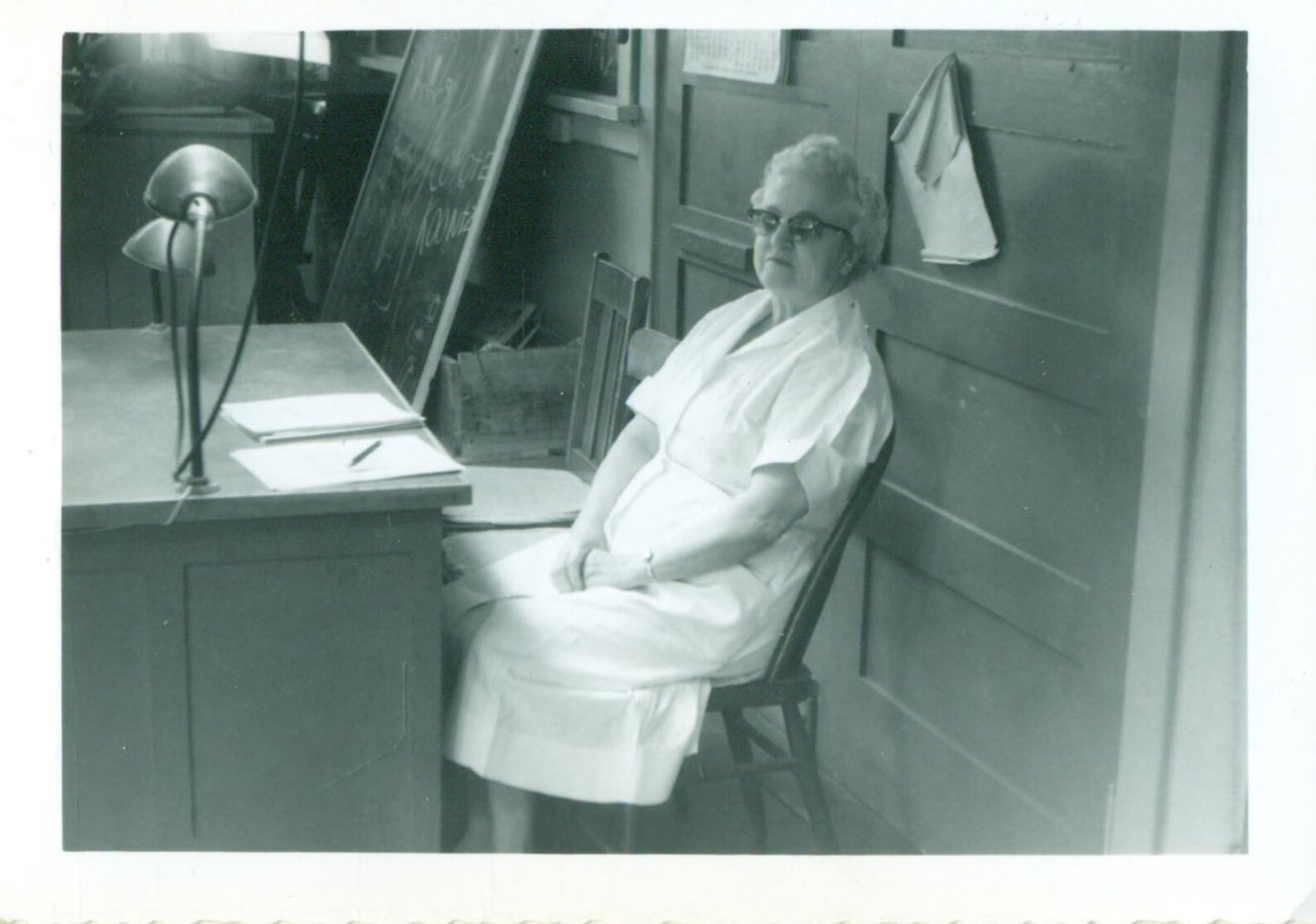 1956 Old Woman Writing A Letter Sitting at a Desk Curyl Hair | Etsy