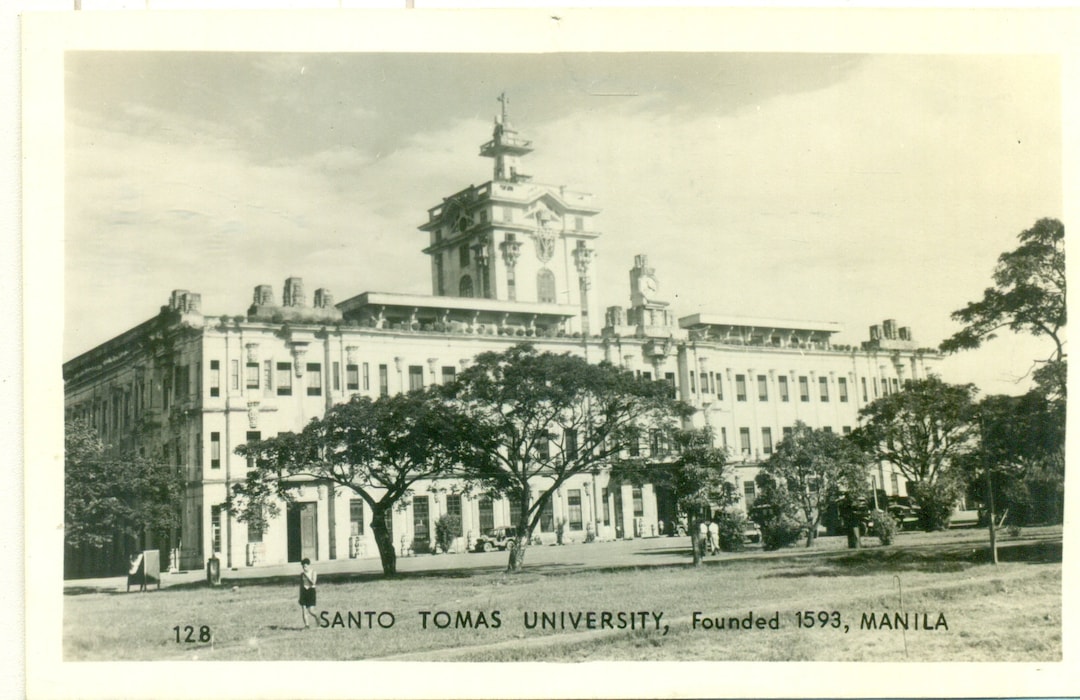 1946 Manila Philippines Santo Thomas University Post World War 2 RPPC ...
